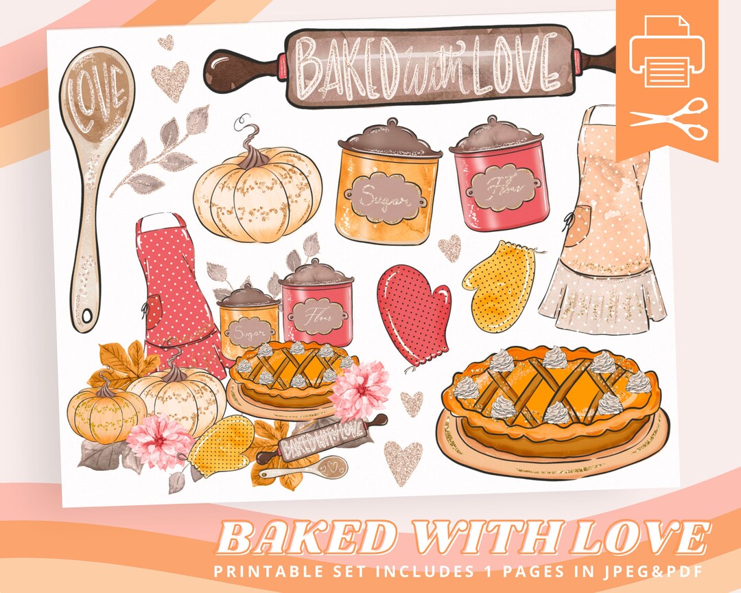 Baked With Love, Sugar & Spice, Pumpkin Pie, Thanksgiving, Fall, Autumn ...