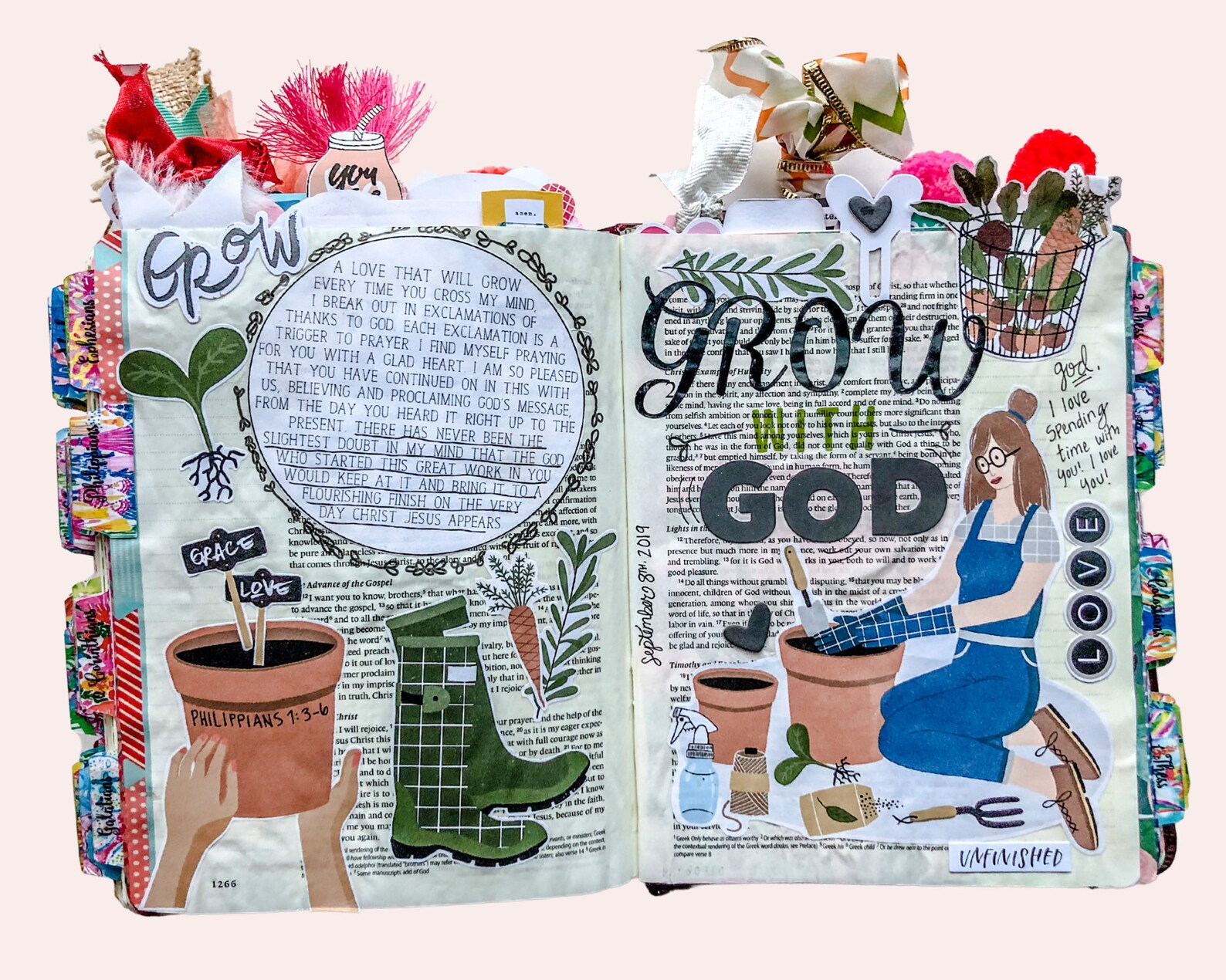 Grow With God Bible Journaling Printable Spring Journal - Etsy