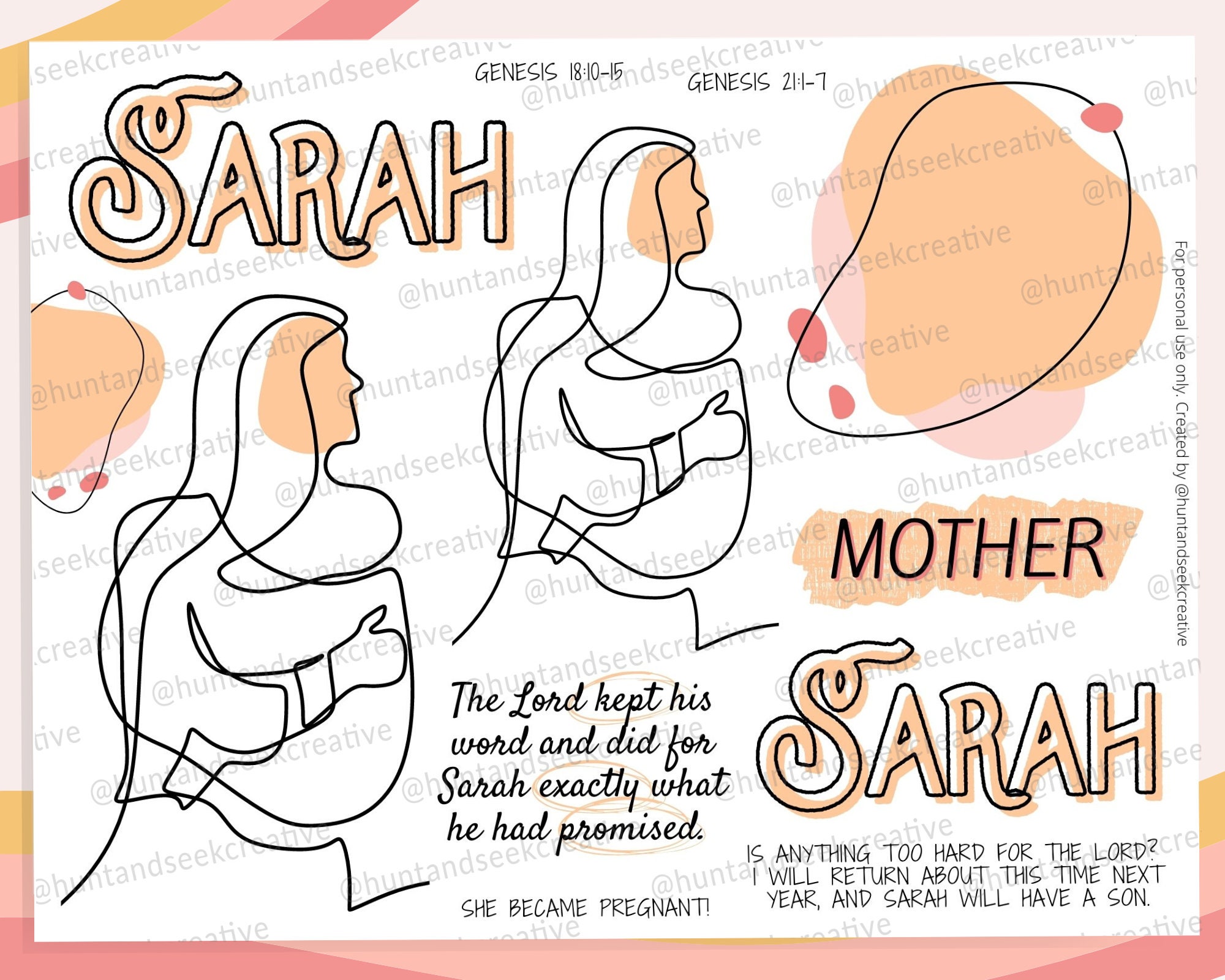 Mary Ruth Sarah Ester Printable Stickers for Bible - Etsy