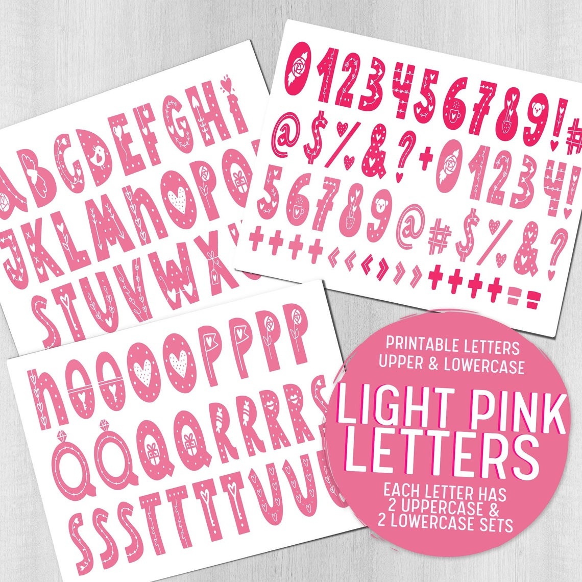 Printable Font Alphabet Alpha Set Printable Letters - Etsy