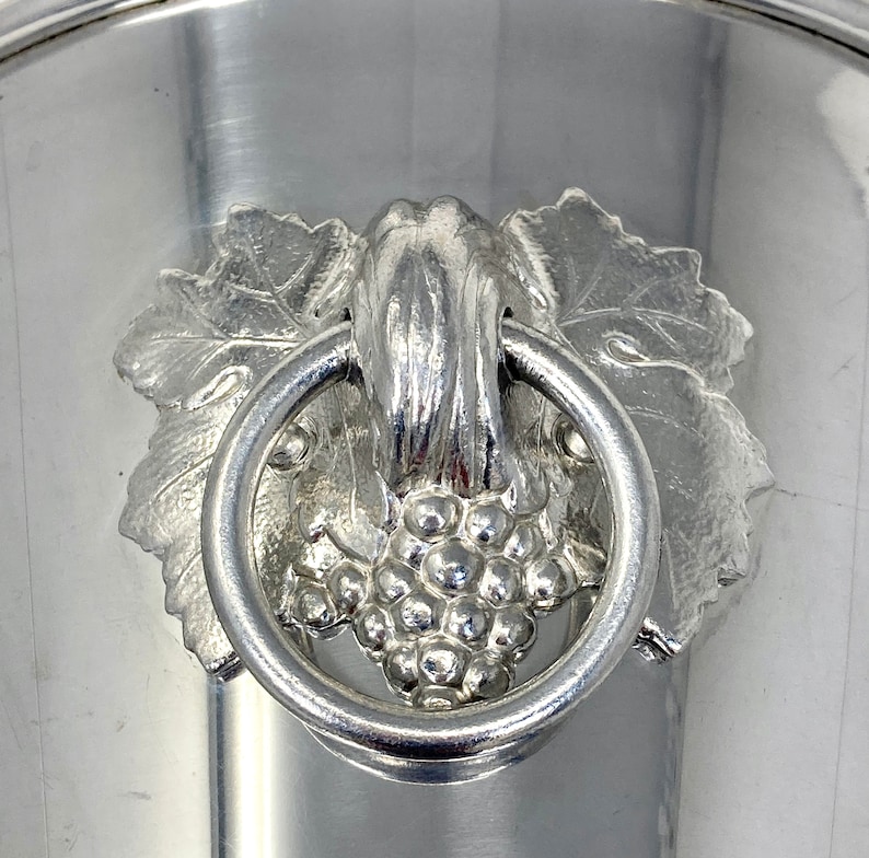 Vintage French Champagne Bucket in Metal: Mid-century Bricout Logo ...