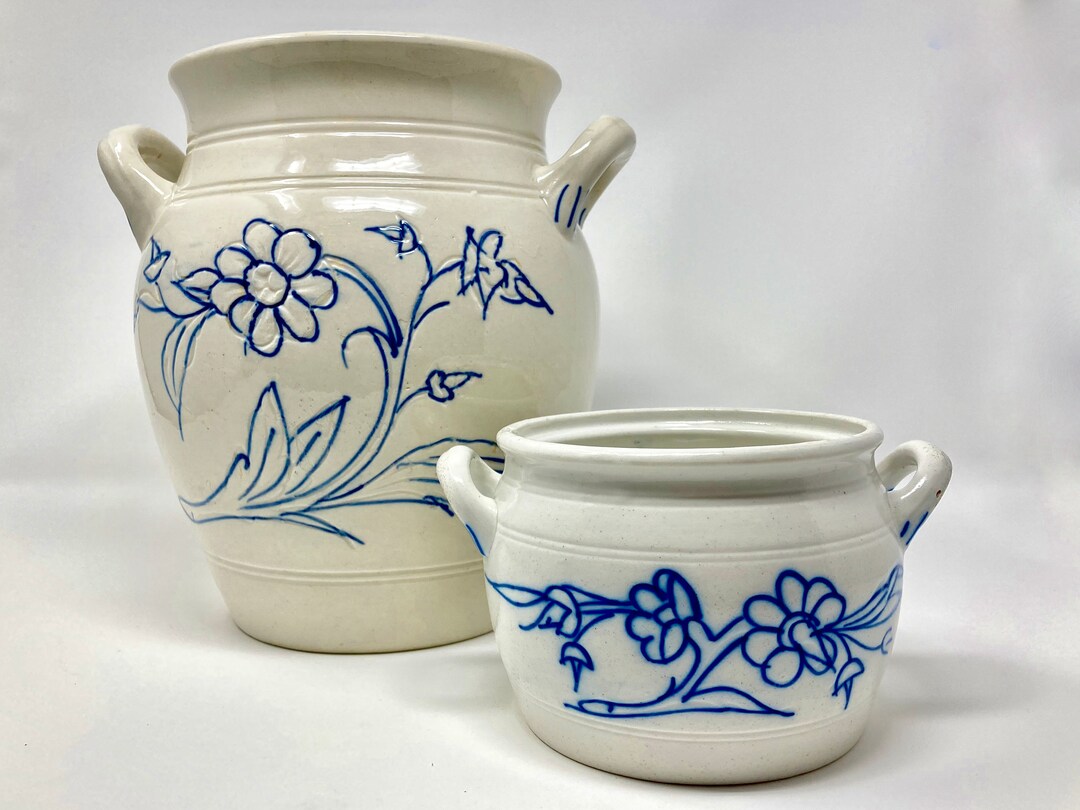 Antique Swedish Stoneware Pots From Rörstrand - Etsy