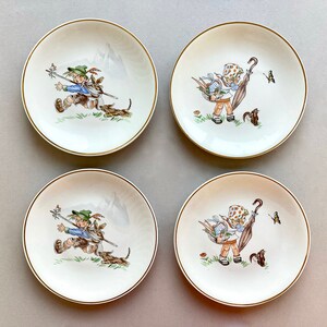 Set of 10 Antique French Small Plates by KG Luneville, 5 Different ...
