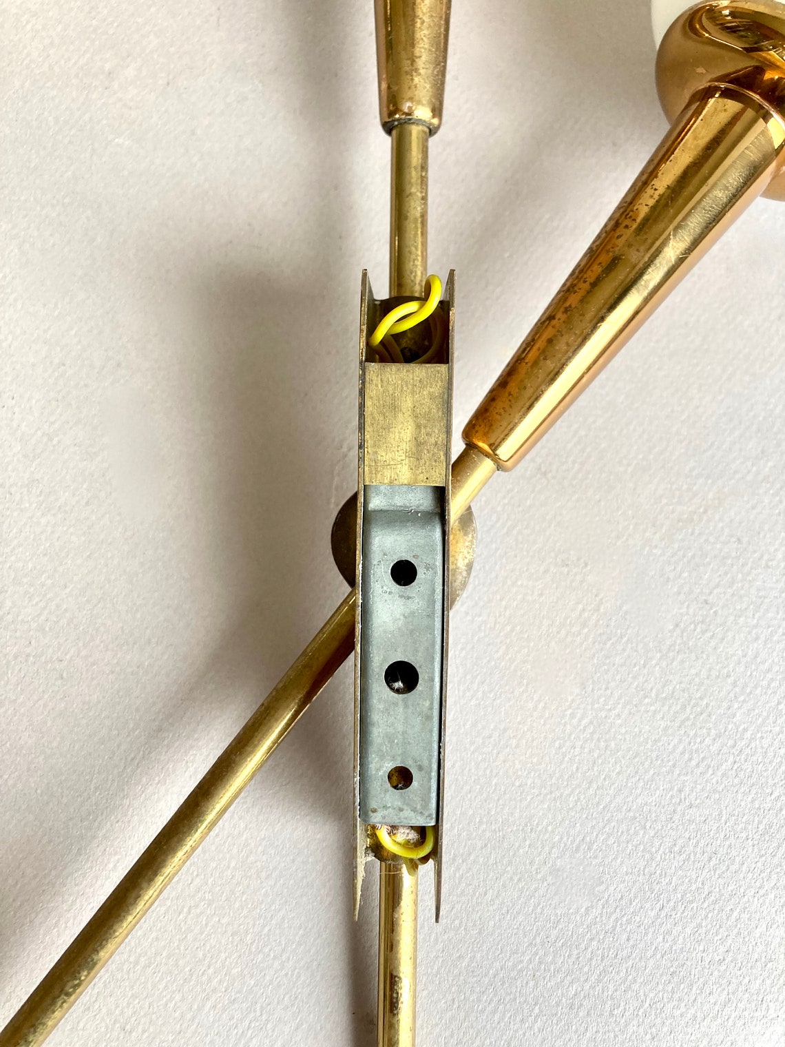 Mid-century Modern French Wall Mounted Scone Lamp Vintage - Etsy