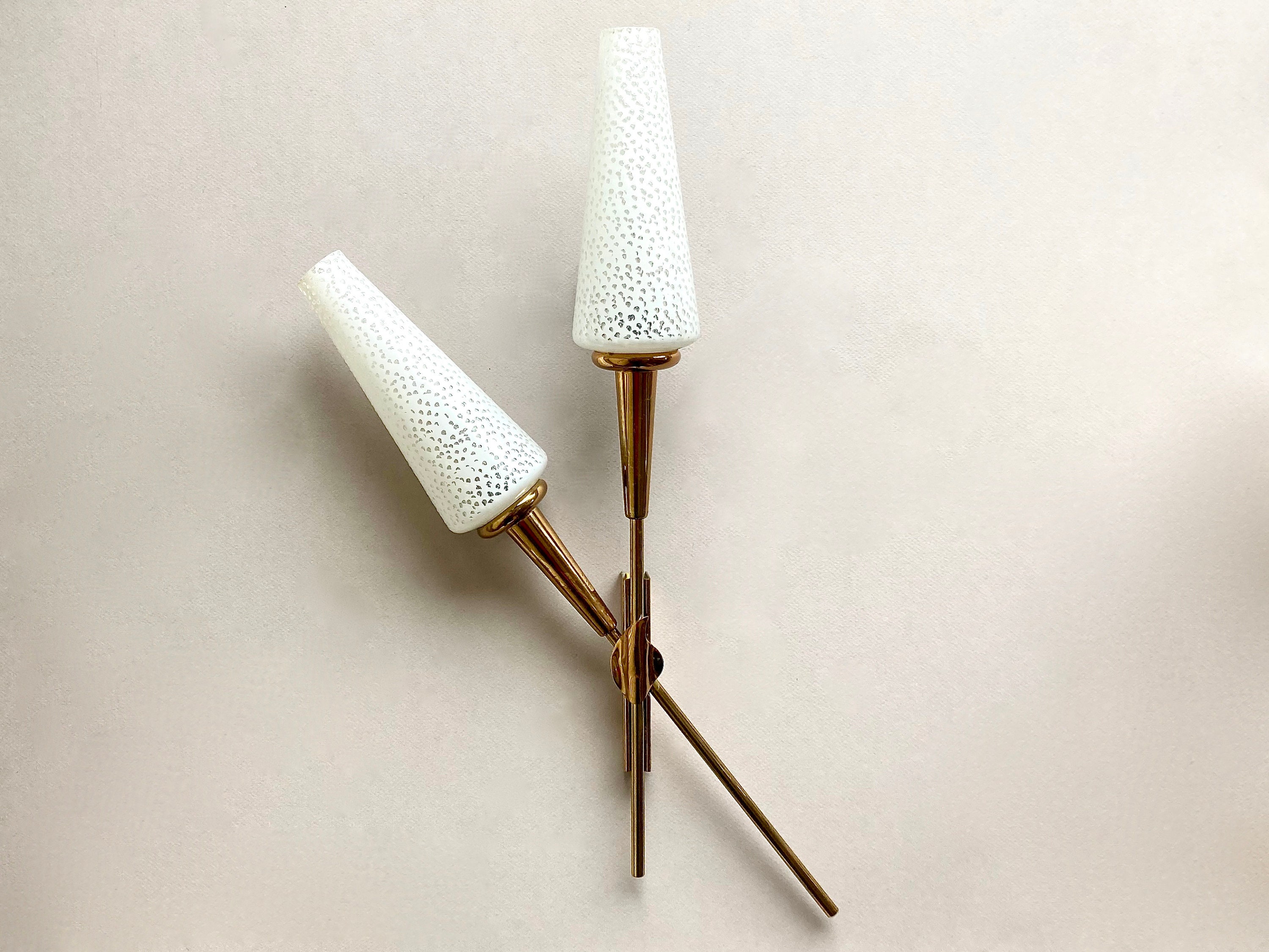 Mid-century Modern French Wall Mounted Scone Lamp Vintage - Etsy