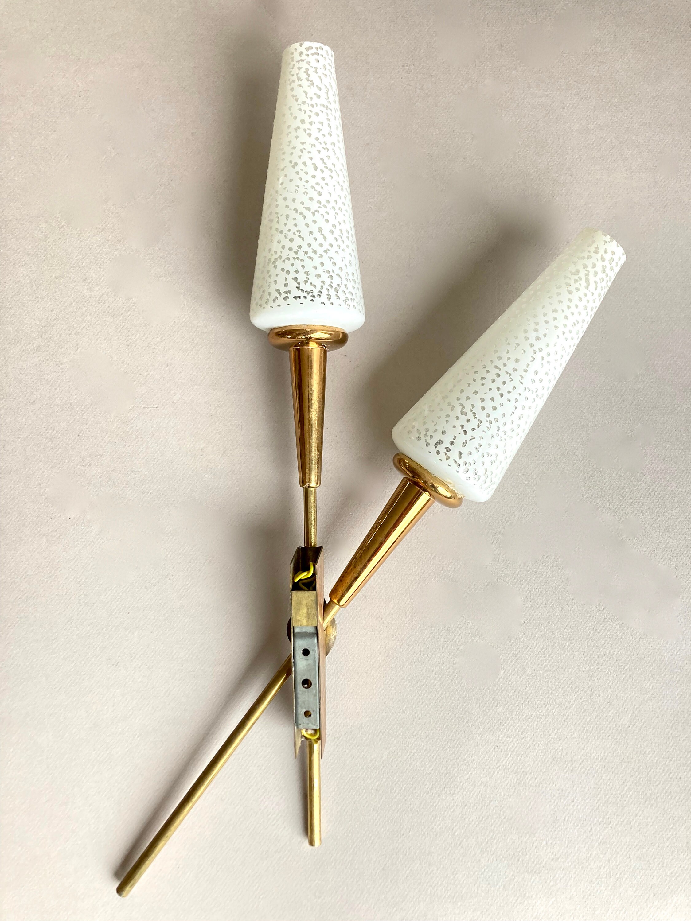 Mid-century Modern French Wall Mounted Scone Lamp Vintage - Etsy