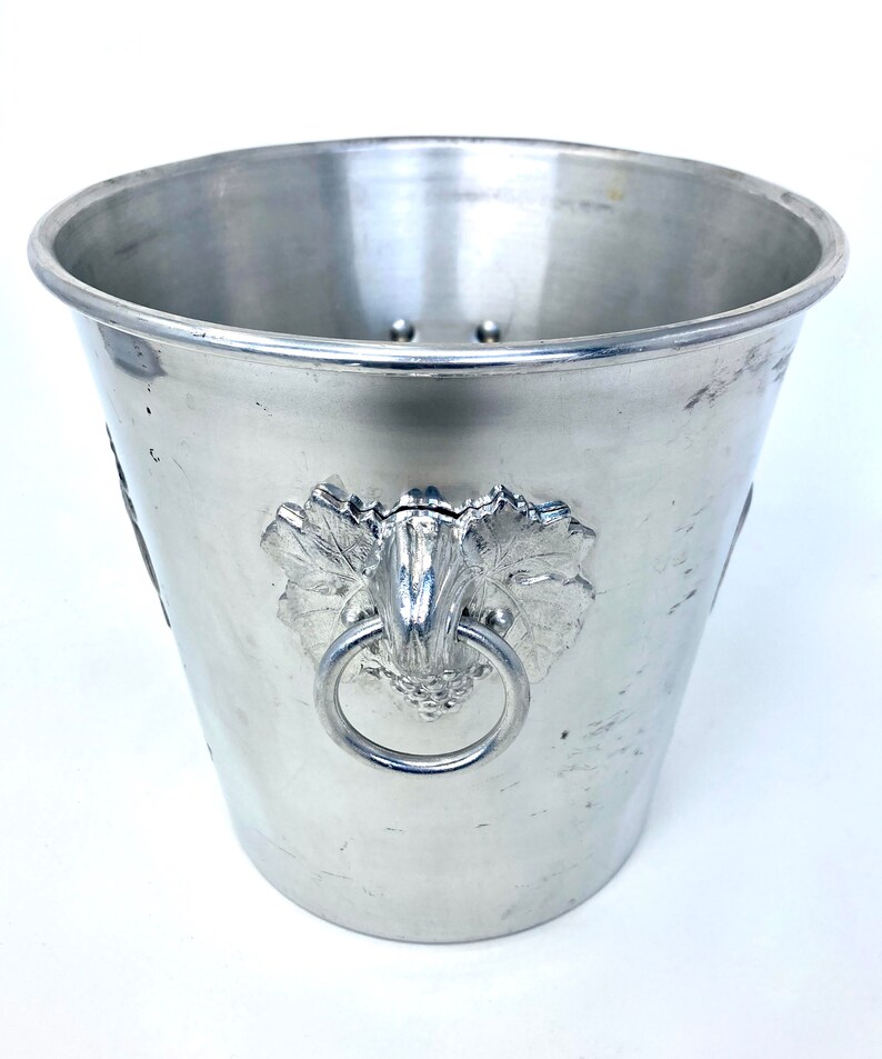 Vintage French Champagne Bucket in Metal: Mid-century Bricout Logo ...
