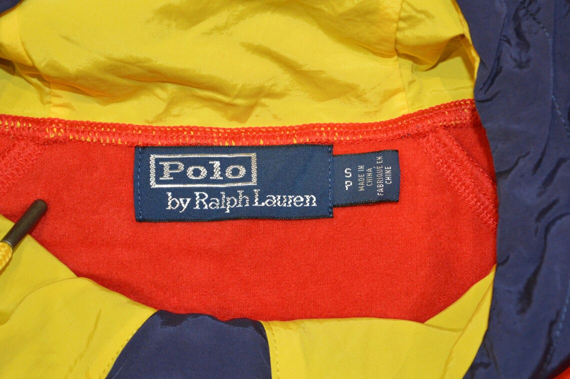 Vintage Rare Polo Ralph Lauren Polo Hi-tech Fleece Hoodie - Etsy