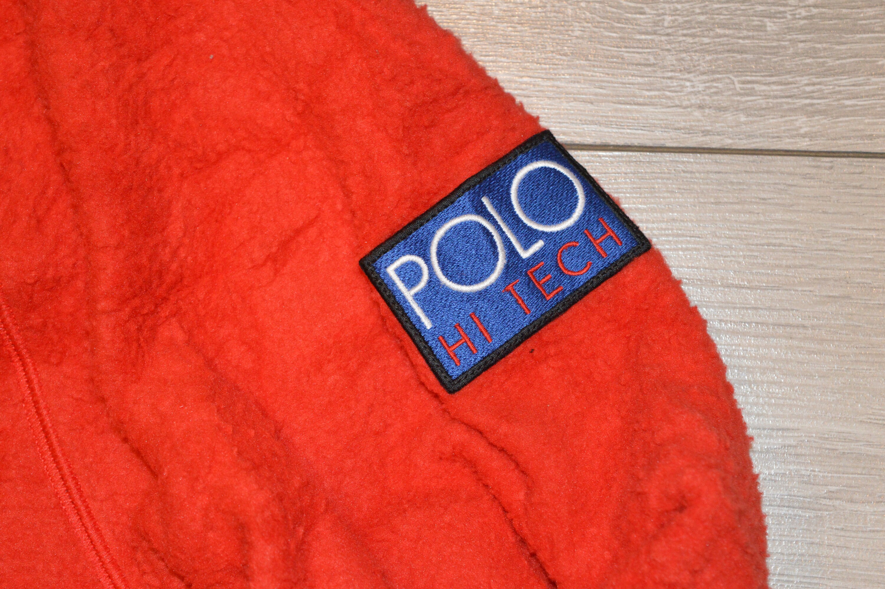 Vintage Rare Polo Ralph Lauren Polo Hi-tech Fleece Hoodie - Etsy