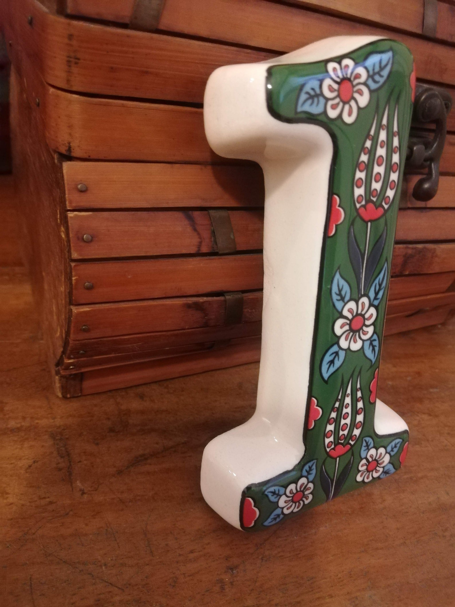 Door Numbers Handmade Ceramic Floral House Numbers Spring | Etsy