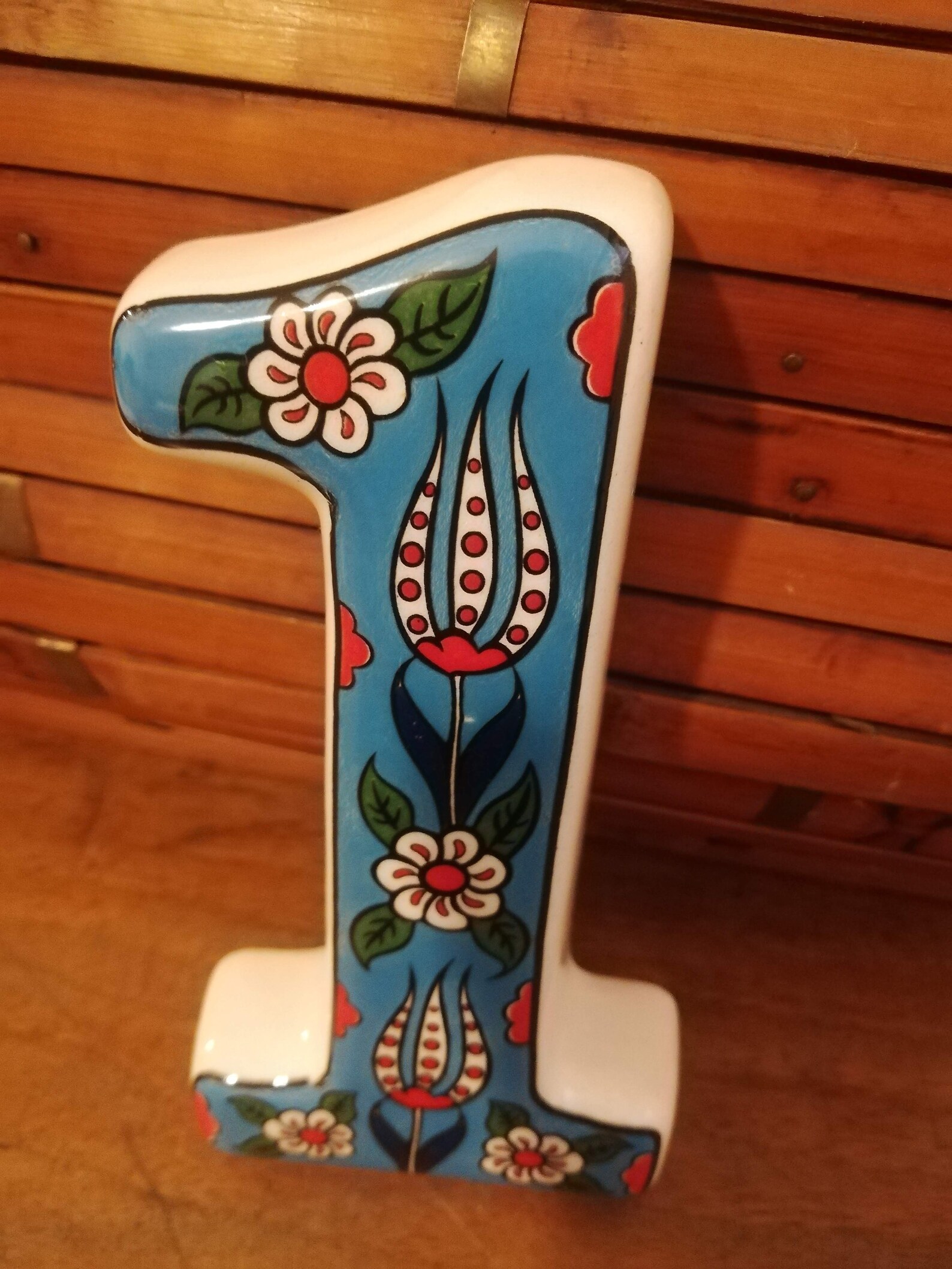 Door Numbers | Handmade Ceramic Floral House Numbers | Spring Floral ...
