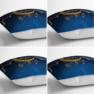 Set of 5 Islamic 4 Pillow Covers Table Runner, Calligraphy Print ...