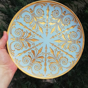 Ceramic Wall Engraved Plate | Decorative Plate | Gold Wall Plate | Wall ...