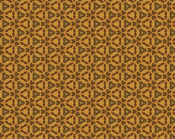 Persian Fabric Heriz Fans Blue by Amyvail Persian Geometric Blue Gold ...