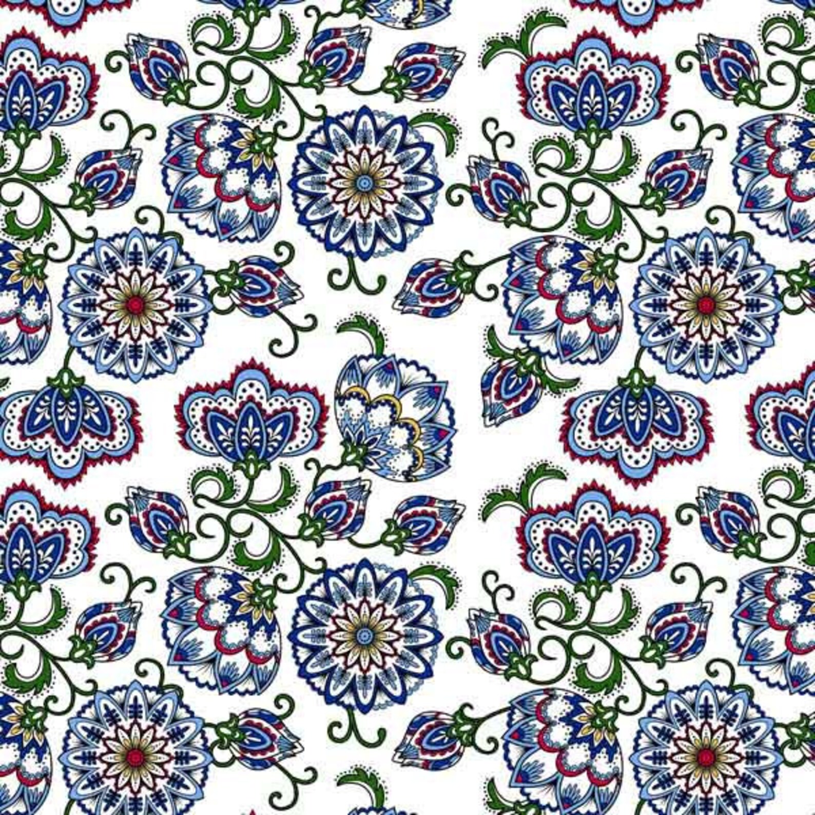 Turkish Floral Upholstery Fabric by the Yard Oriental Flowers - Etsy