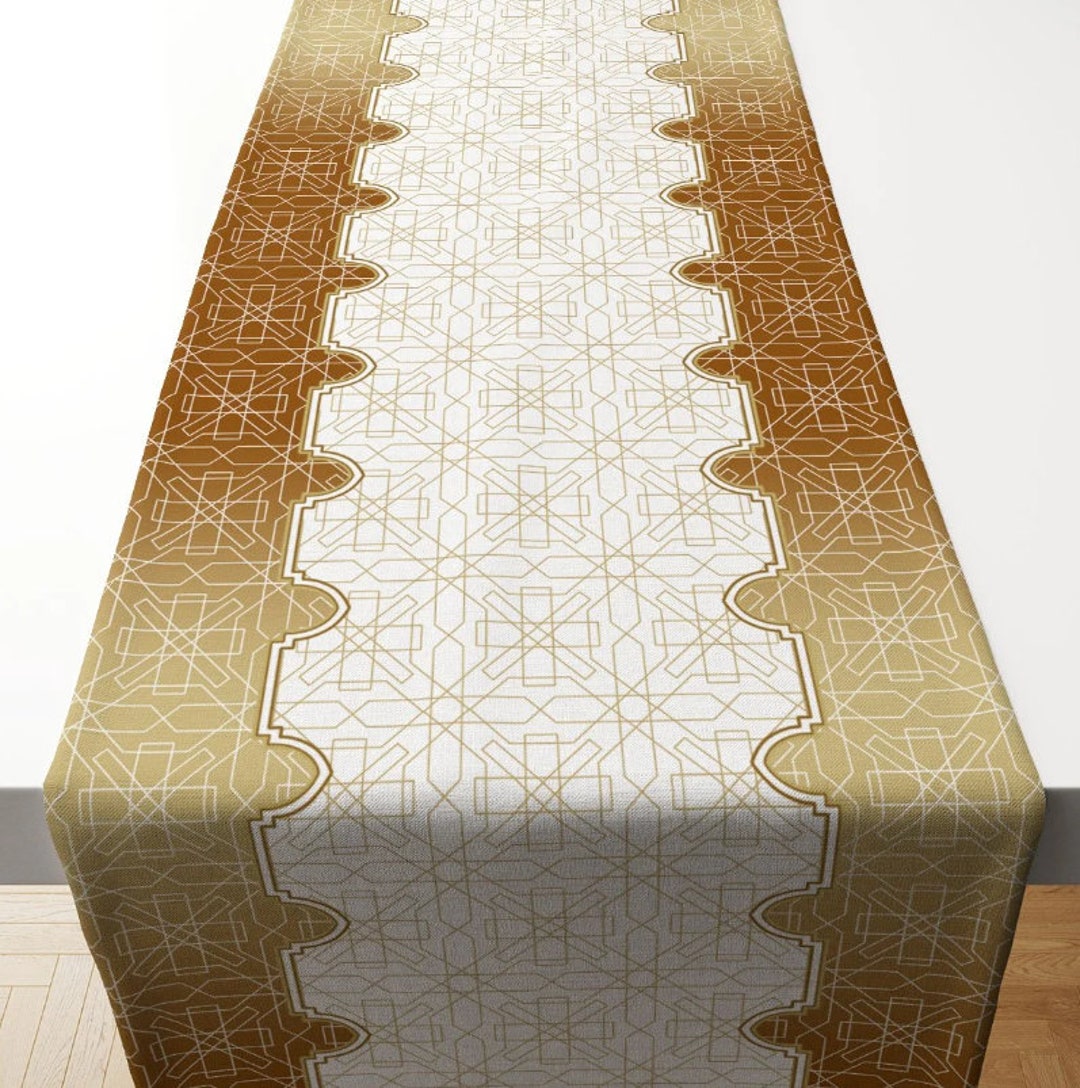 Islamic Table Runner-mubarak Ramadan Karem Tablerunner, Arabic Decor ...