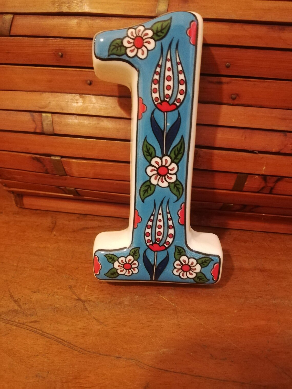 Door Numbers | Handmade Ceramic Floral House Numbers | Spring Floral ...