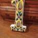 Colorful Door Numbers | Handmade Ceramic Floral House Numbers | Spring ...