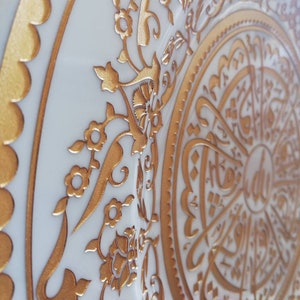 Calligraphy Art Collection | Name of Allah Wall Art Plate | Sandblasted ...