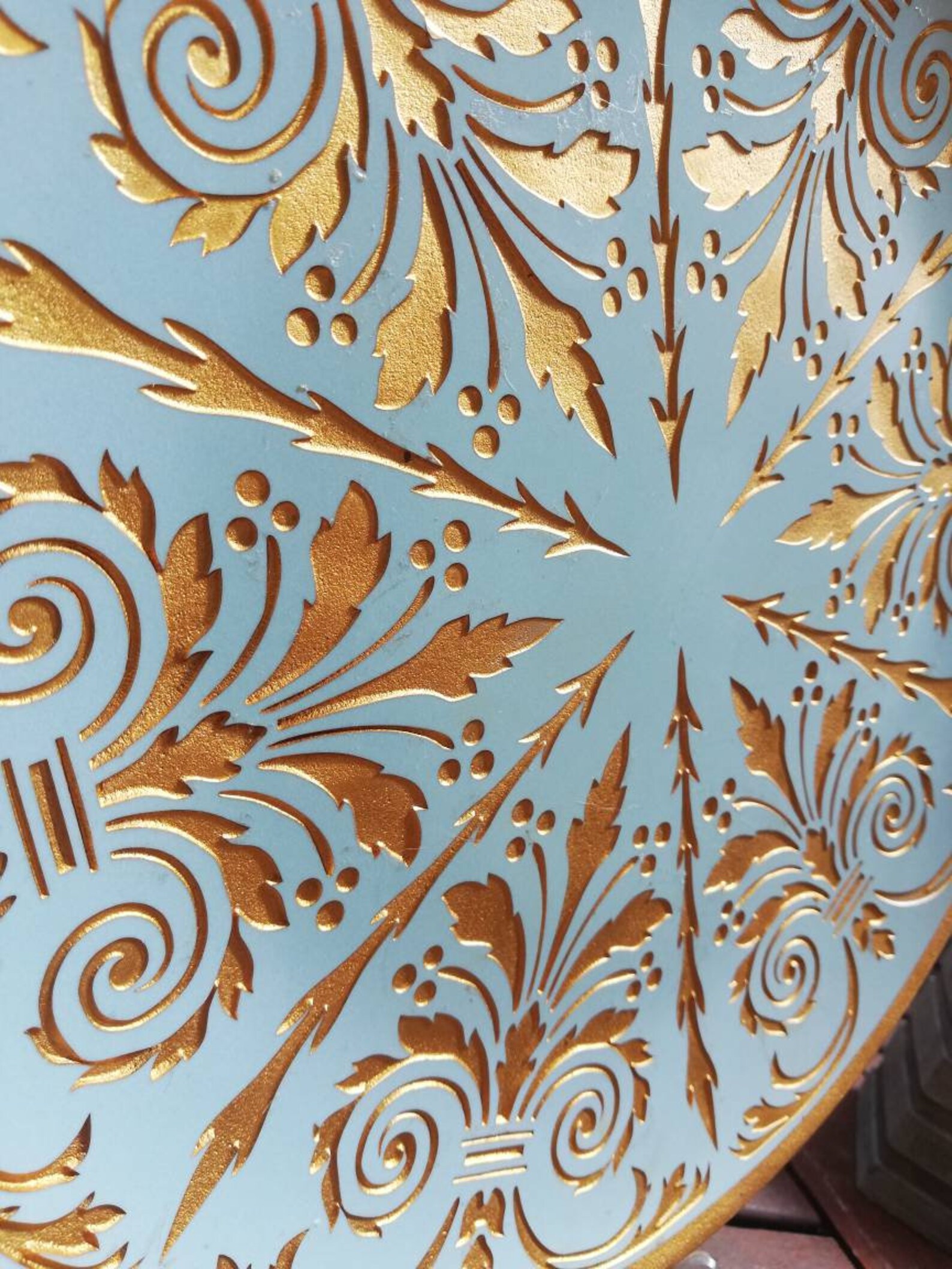 Ceramic Wall Engraved Plate Decorative Plate Gold Wall | Etsy