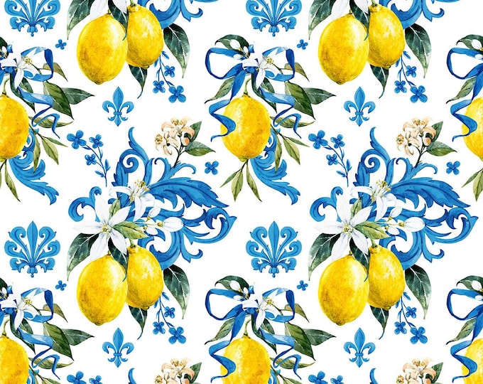 Italy City Pattern Fabric,portofino Coastal City Fabric, 1 Panel Fabric ...