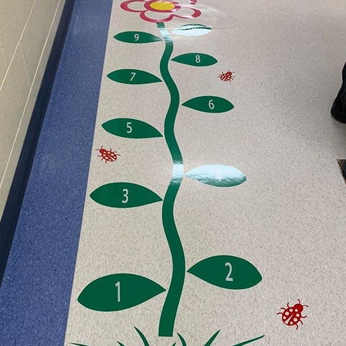 Flower Sensory Path Sensory Wall Decals Educational Decal - Etsy