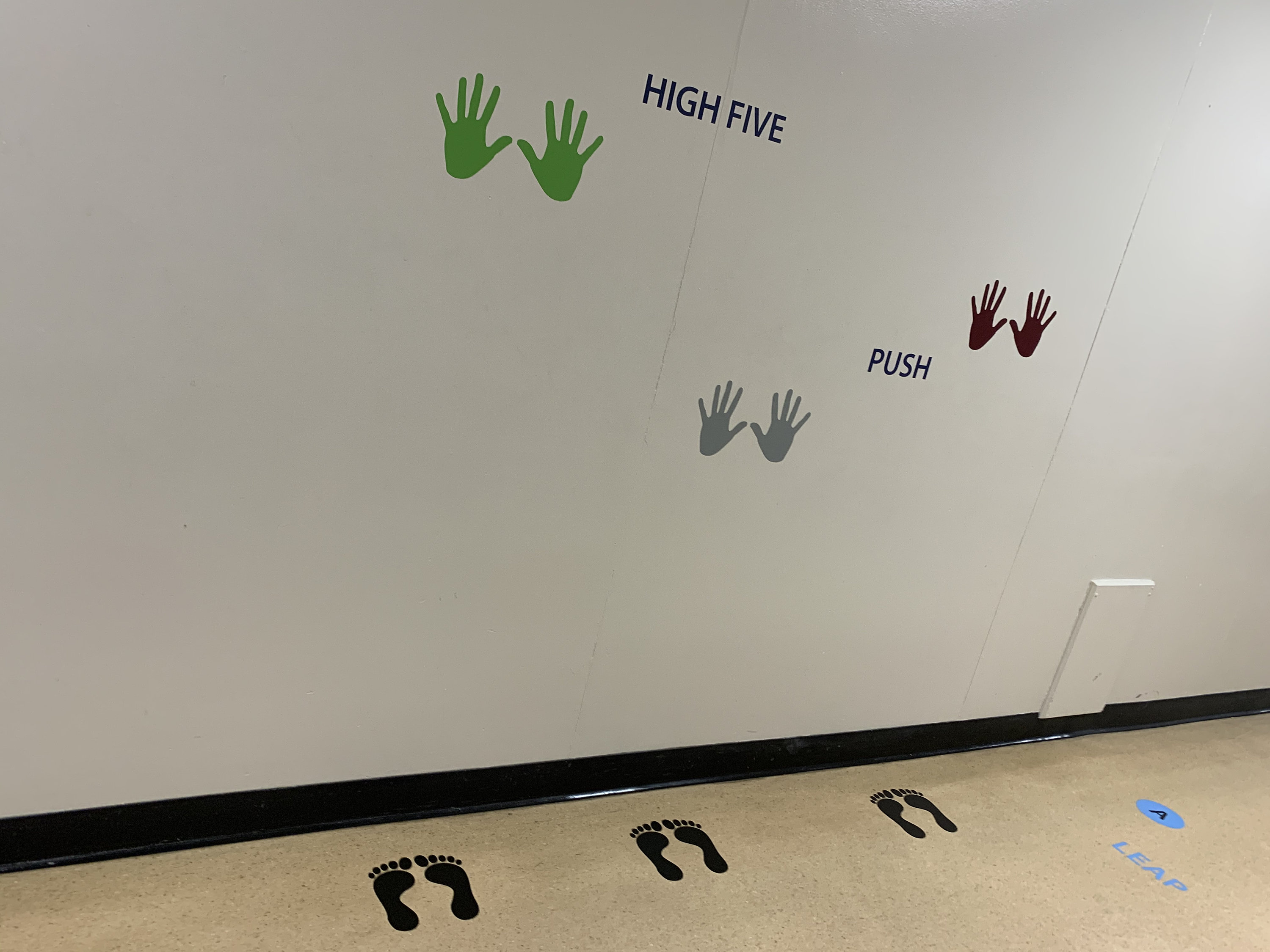 Set of 8 Hand Prints, Sensory Path, Sensory, Wall Decals, Educational ...