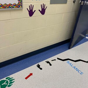 Balance Lines, Sensory Path, Sensory, Wall Decals, Educational Decal ...