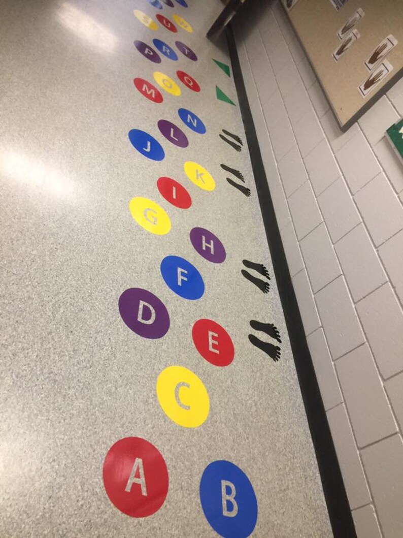 Leap ABC, Sensory Path, Sensory, Wall Decals, Educational Decal, School ...