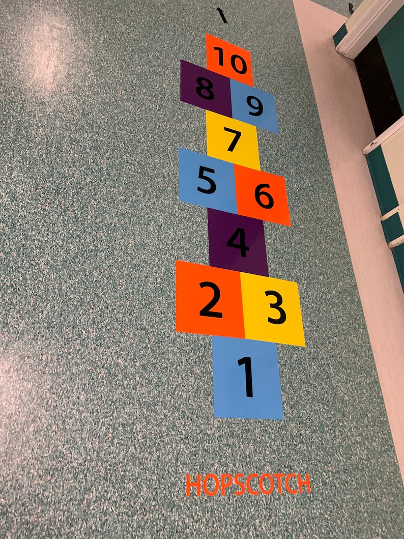Hopscotch, Sensory Path, Sensory, Wall Decals, Educational Decal ...