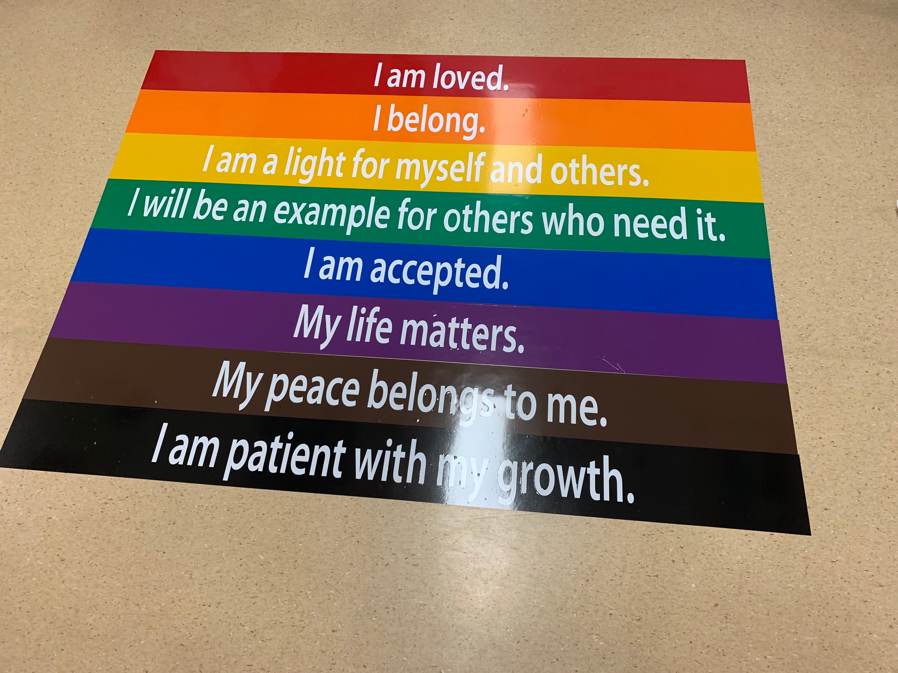 Rainbow Pride Affirmations Decal - Etsy Canada