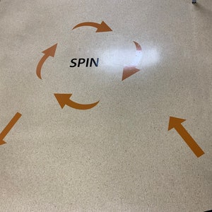 Spin Circle - Sensory Decal - Etsy