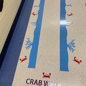 Crab Walk, Sensory Path, Sensory, Wall Decals, Educational Decal ...