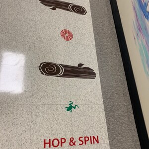 Hop and Spin, Sensory Path, Sensory, Wall Decals, Educational Decal, School , Vinyl Decals ...