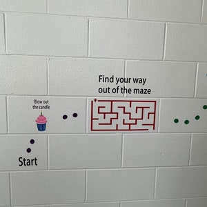 Maze, Sensory Path, Sensory, Wall Decals, Educational Decal, School ...