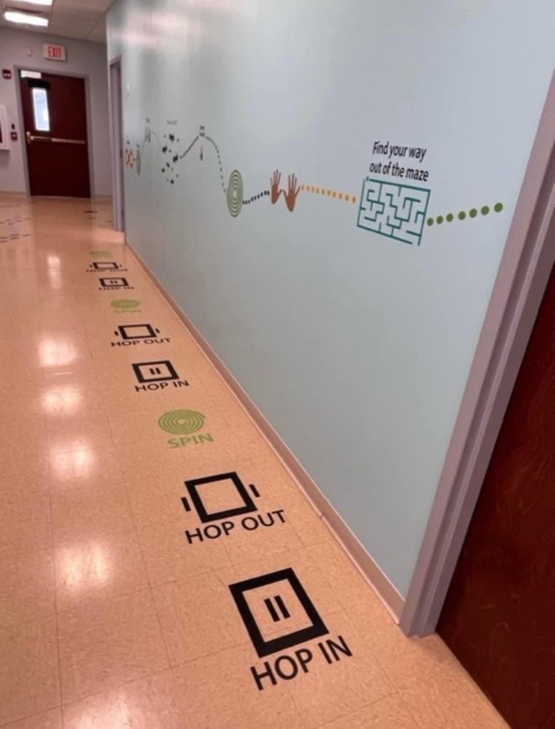 Hop In, Hop Out, Spin Decals, Sensory Paths, Sensory Decals - Etsy