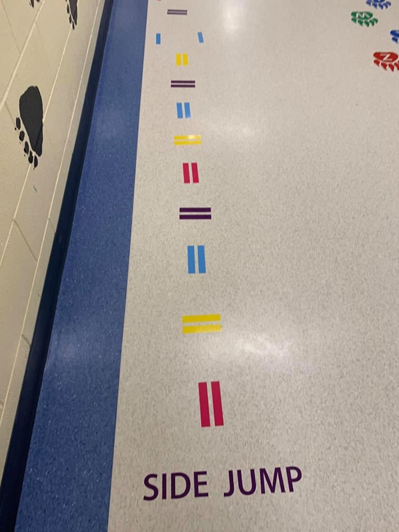 Side Jumps, Sensory Path, Sensory, Wall Decals, Educational Decal ...
