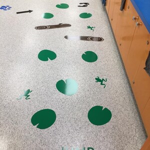 Hop and Spin, Sensory Path, Sensory, Wall Decals, Educational Decal ...