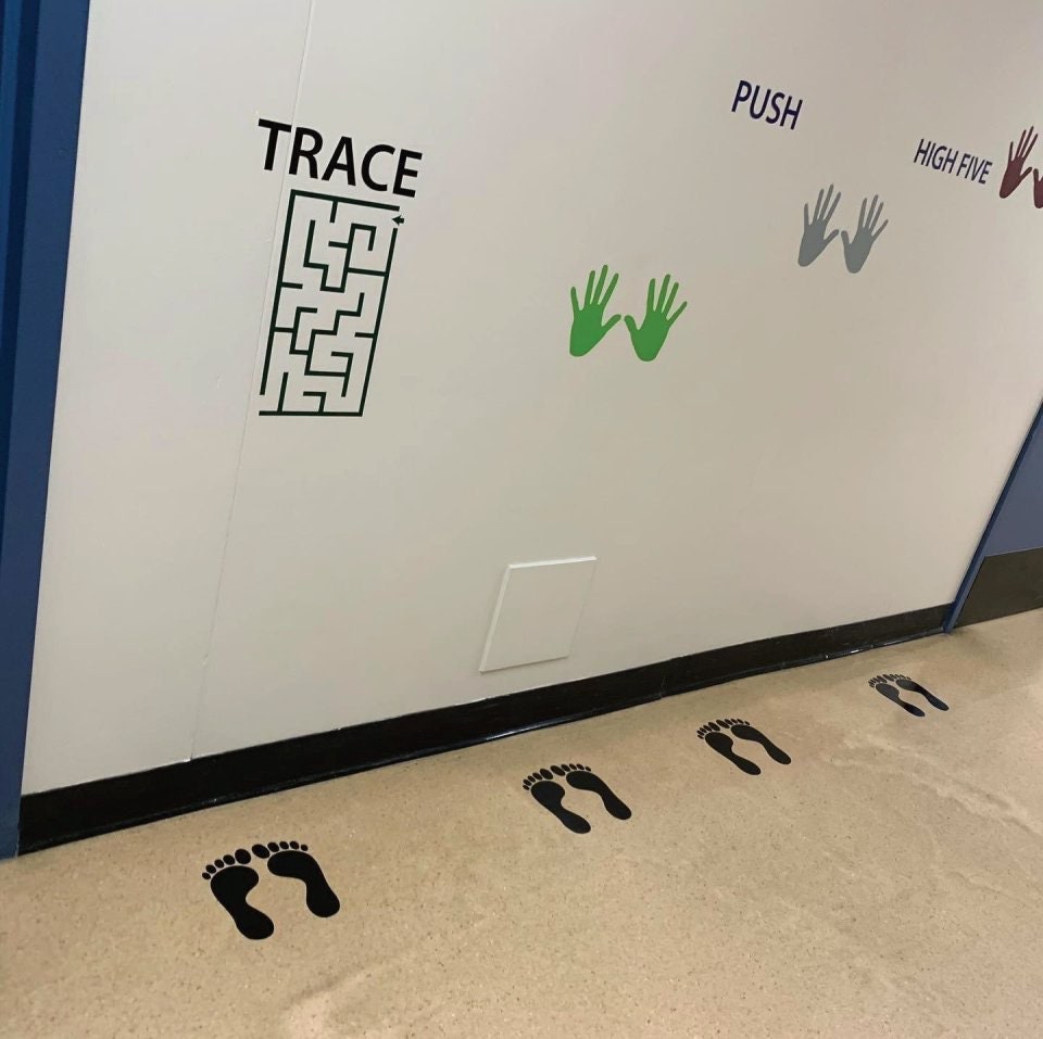 Maze, Sensory Path, Sensory, Wall Decals, Educational Decal, School ...