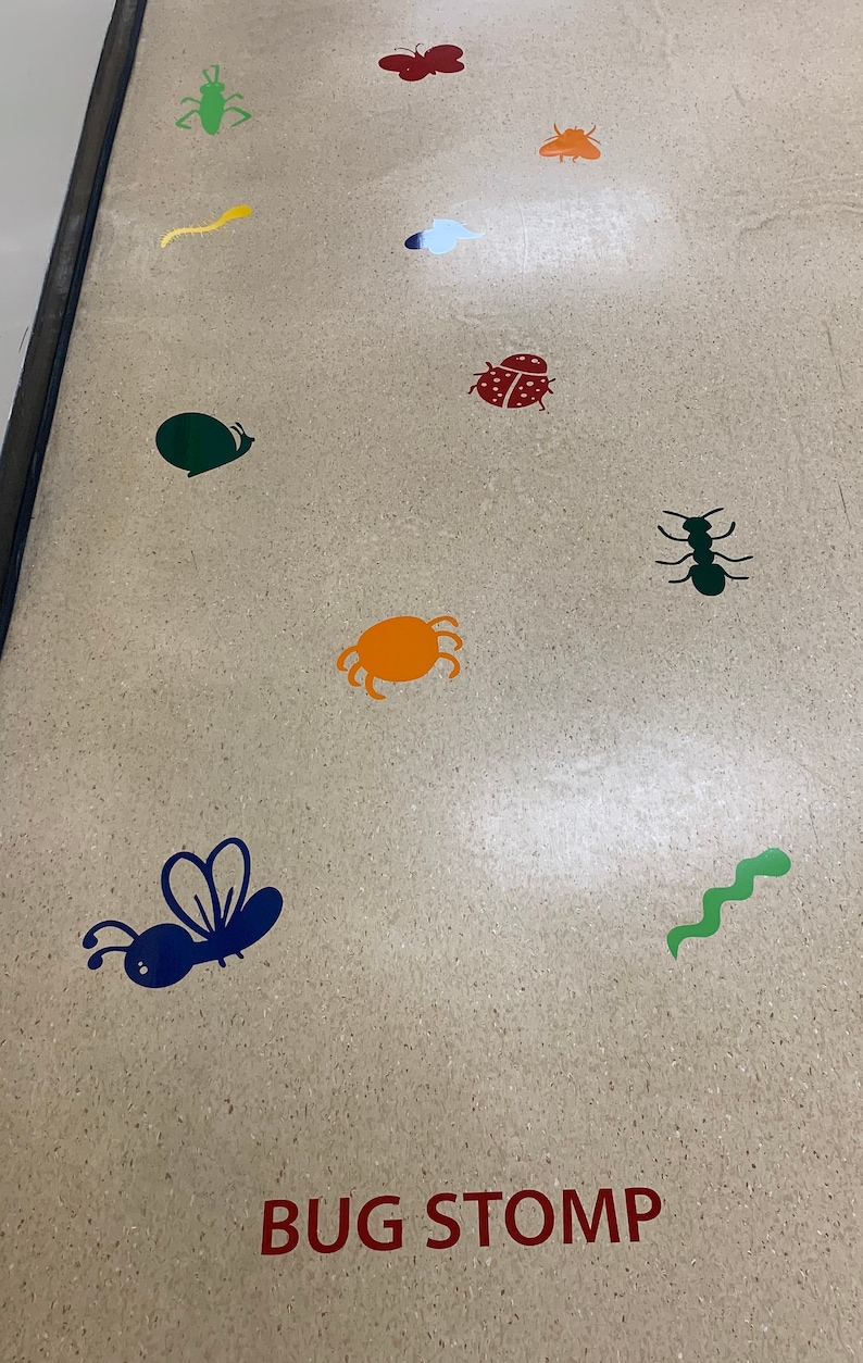 Bug Stomp, Sensory Path, Sensory, Wall Decals, Educational Decal ...