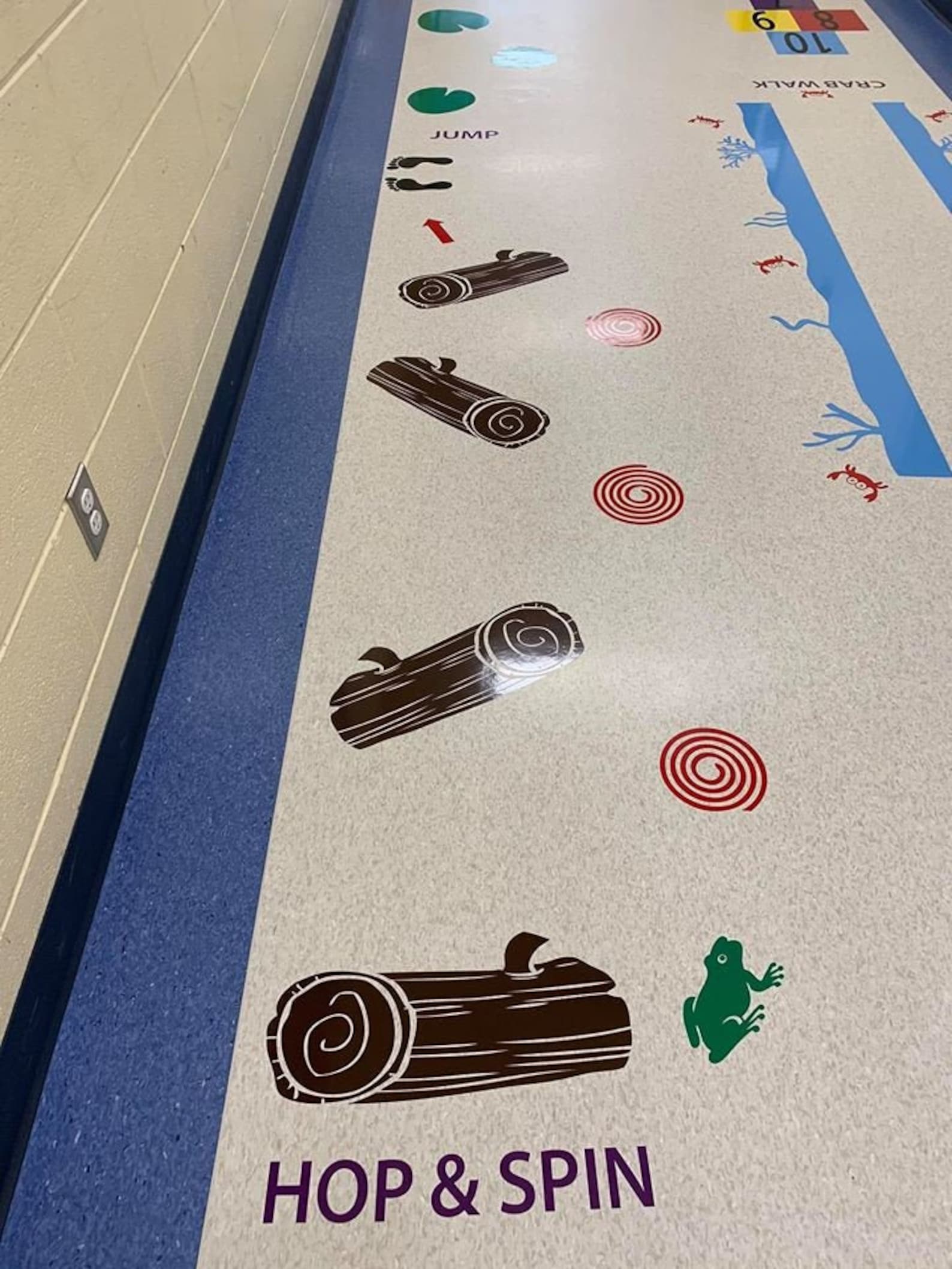 Hop and Spin, Sensory Path, Sensory, Wall Decals, Educational Decal ...