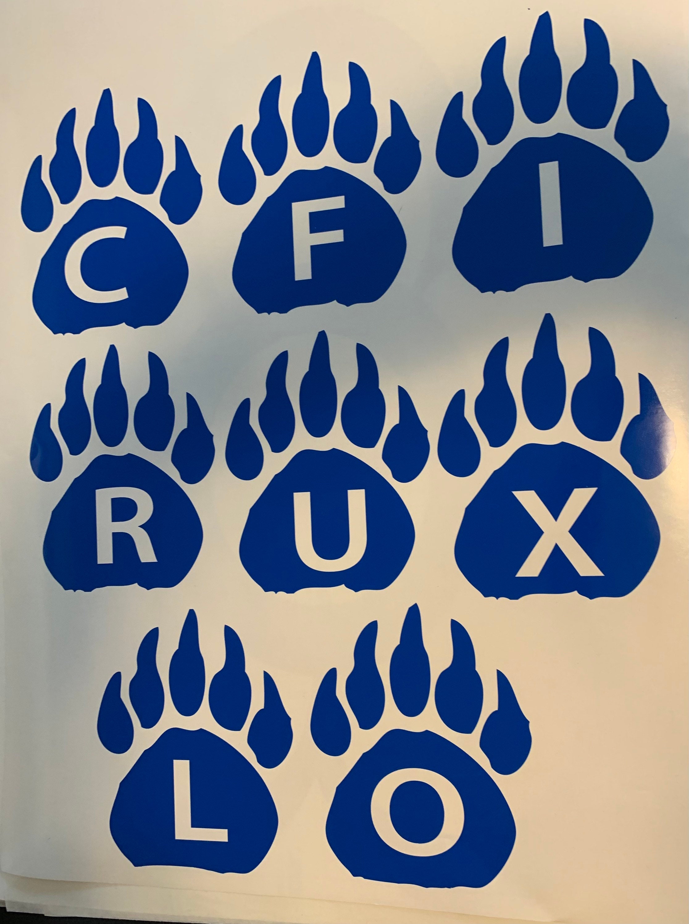 ABC Paw Prints, Sensory Hopscotch Path, Alphabet Print Decor, ABC Decal ...