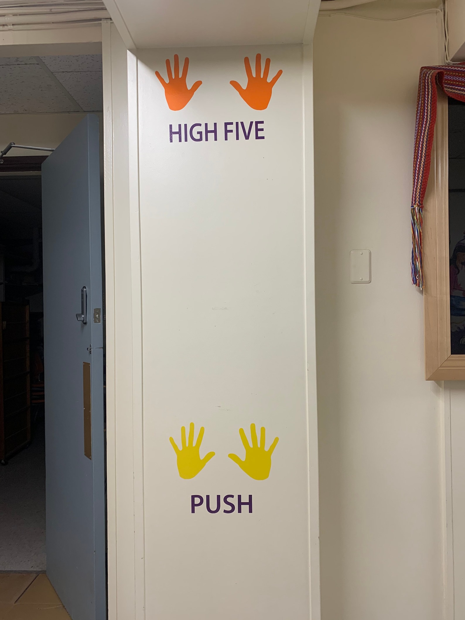 High Five Push Wall, Sensory Path, Sensory, Wall Decals, Educational ...