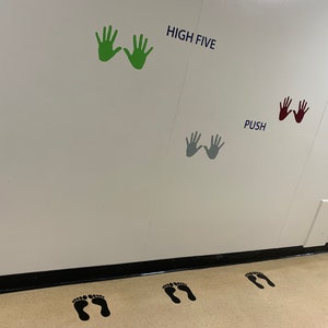 High Five - Push Wall, Sensory Path, Sensory, Wall Decals, Educational ...