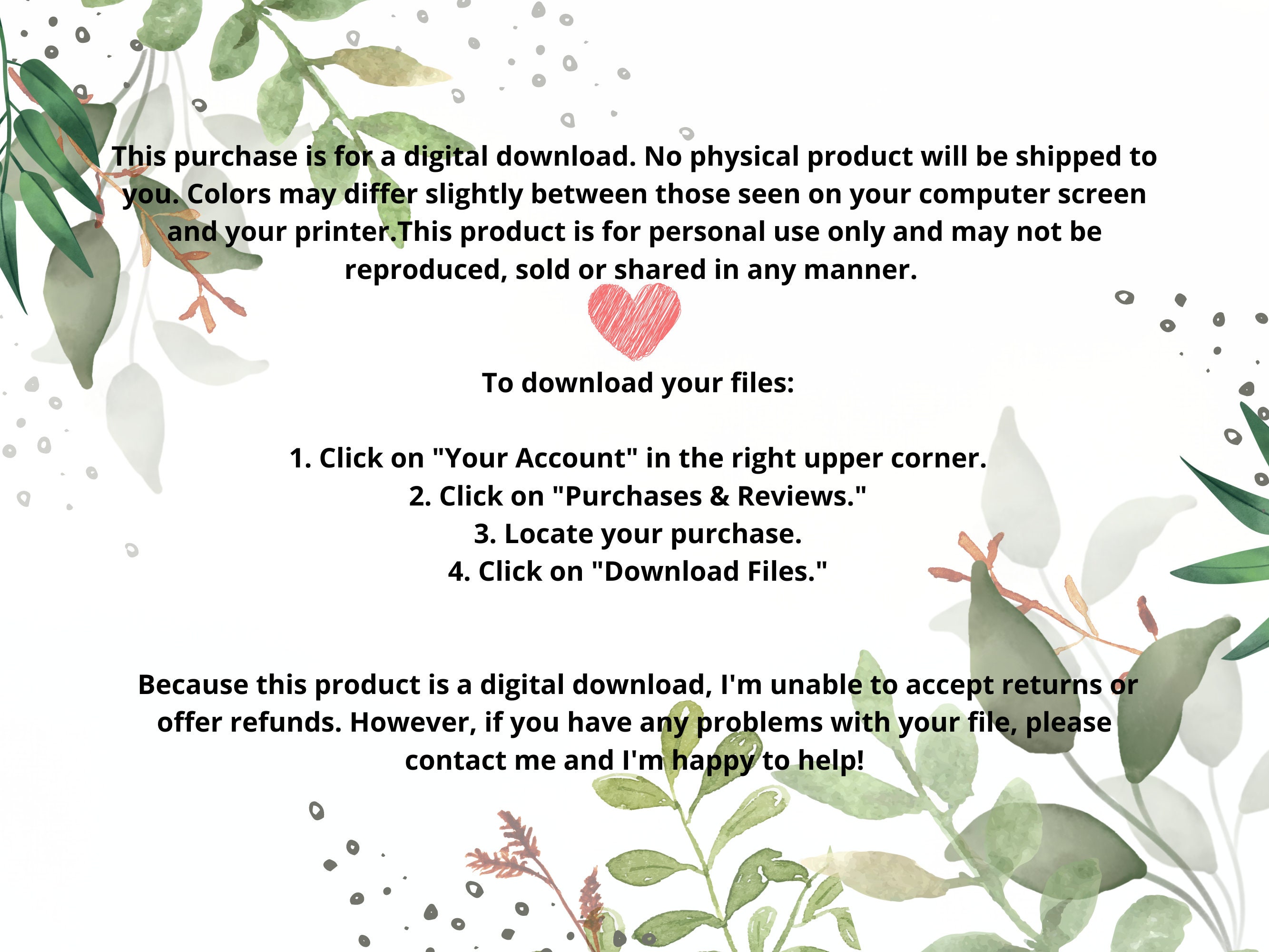 Floral Printable Planner Forms - Colorful Daily, Weekly and Monthly ...