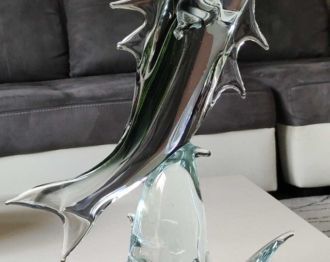 Large Swordfish Figurine/fish in Blown Art Glass From Murano Italy ...