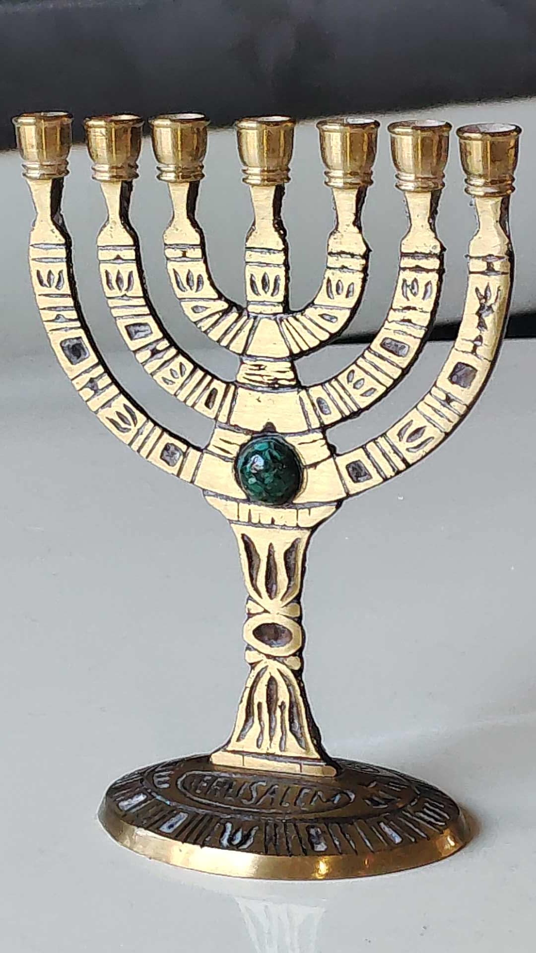 Jewish/hebrew Menorah/candlestick With 7 Arms of Light, in Polished ...