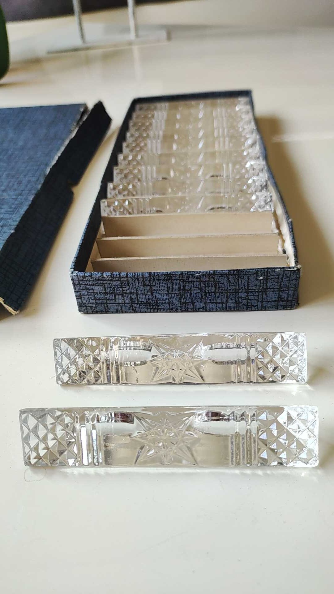 Box of 11 Boho Style Crystal Knife/cutlery Holders. Star Patterns ...