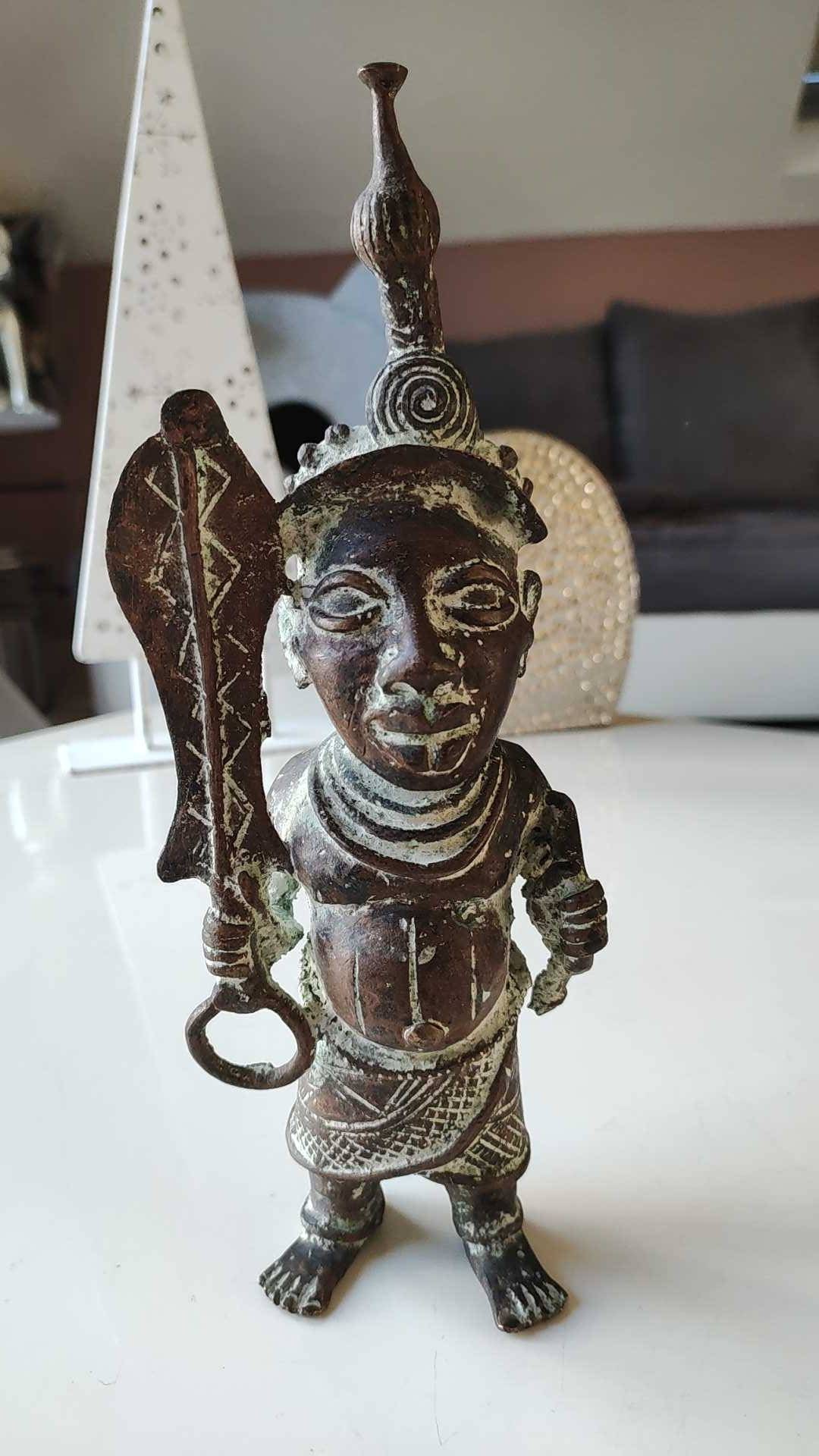 Traditional Nigerian Court Dwarf/king Jester Handcrafted Sculpture, Mid ...