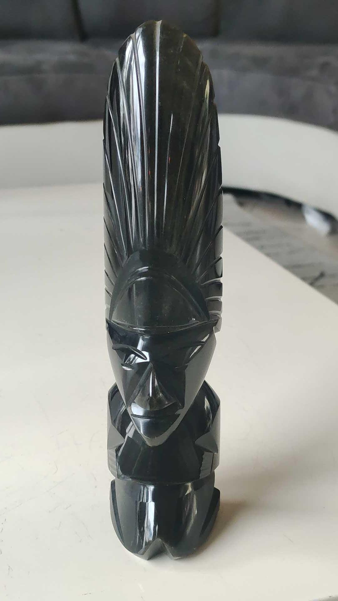 Large Mexican Handcrafted Sculpture - Totem/aztec/mayan/inca Warrior ...